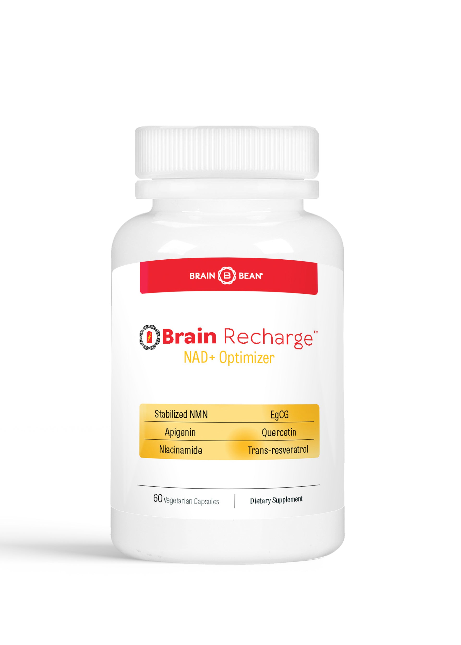 Brain ReCharge™ - NAD+ Optimizer - NMN with Powerful Blend of 7 Synerg ...